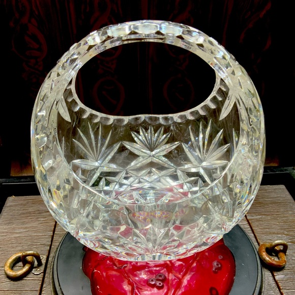 Vintage | Jewelry | Vintage Pinwheel Sphere Design Cut Crystal Glass ...